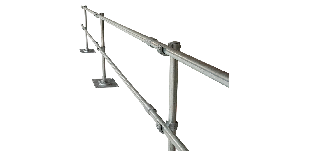 Kee Guard® Topfix Safety Railing for Metal Roofs - Rooftop Guardrail ...