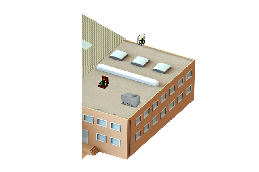 Fall Protection for Ladders, Hatches and other Rooftop Access Points ...